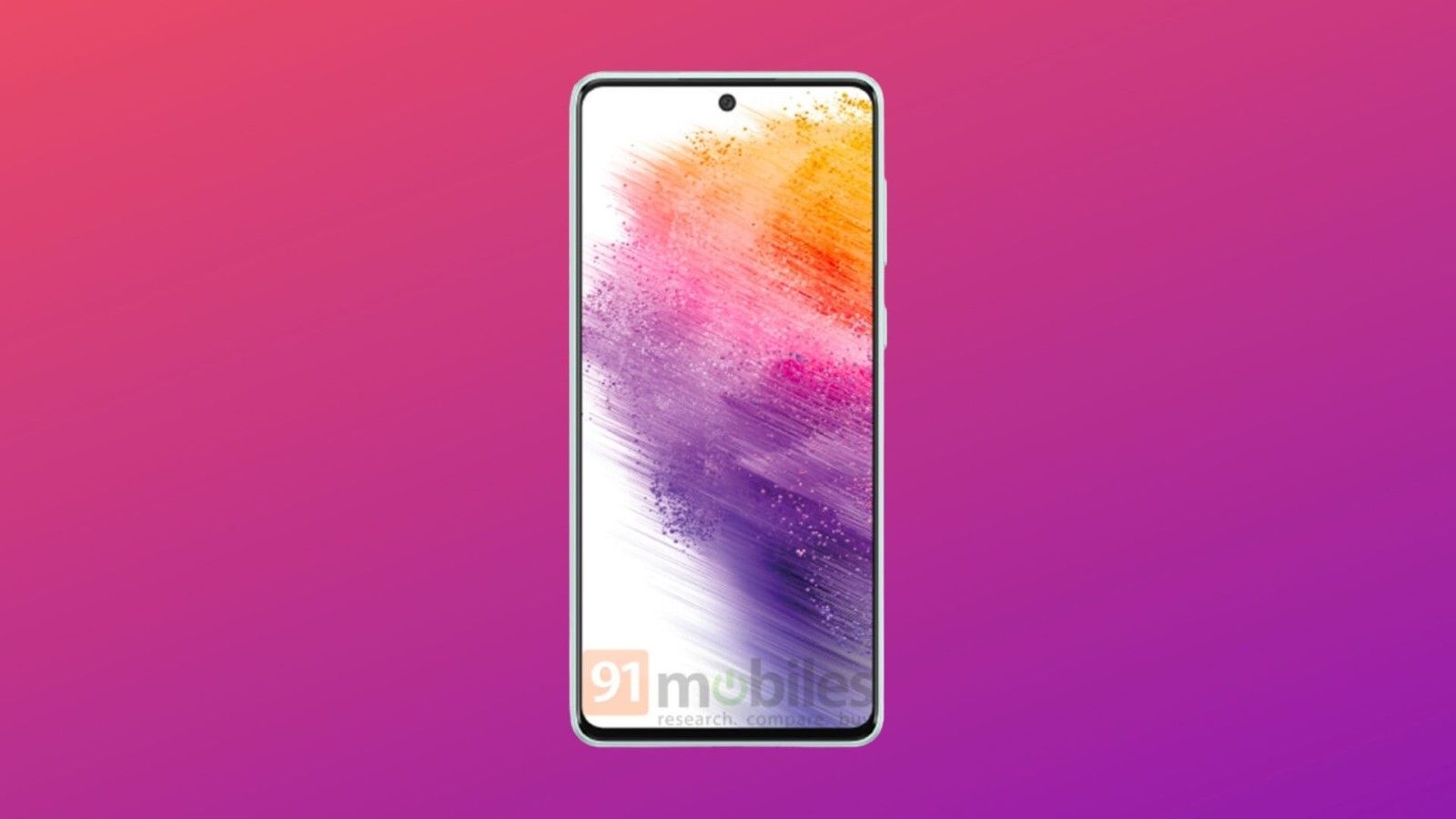 Samsung Galaxy A73 leaks on the first official looking render